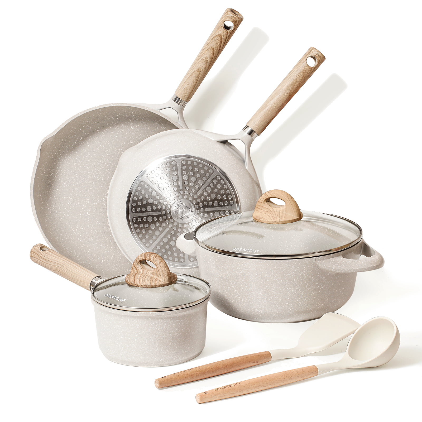 8-pc Carote Kasanova Nonstick Granite Cookware Set $50 + Free Shipping