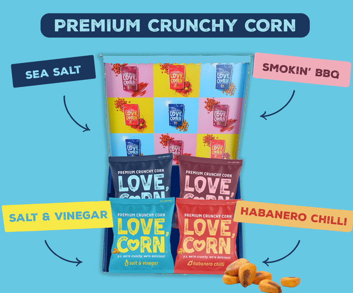 Free Love Corn Snack Pack + Free Shipping
