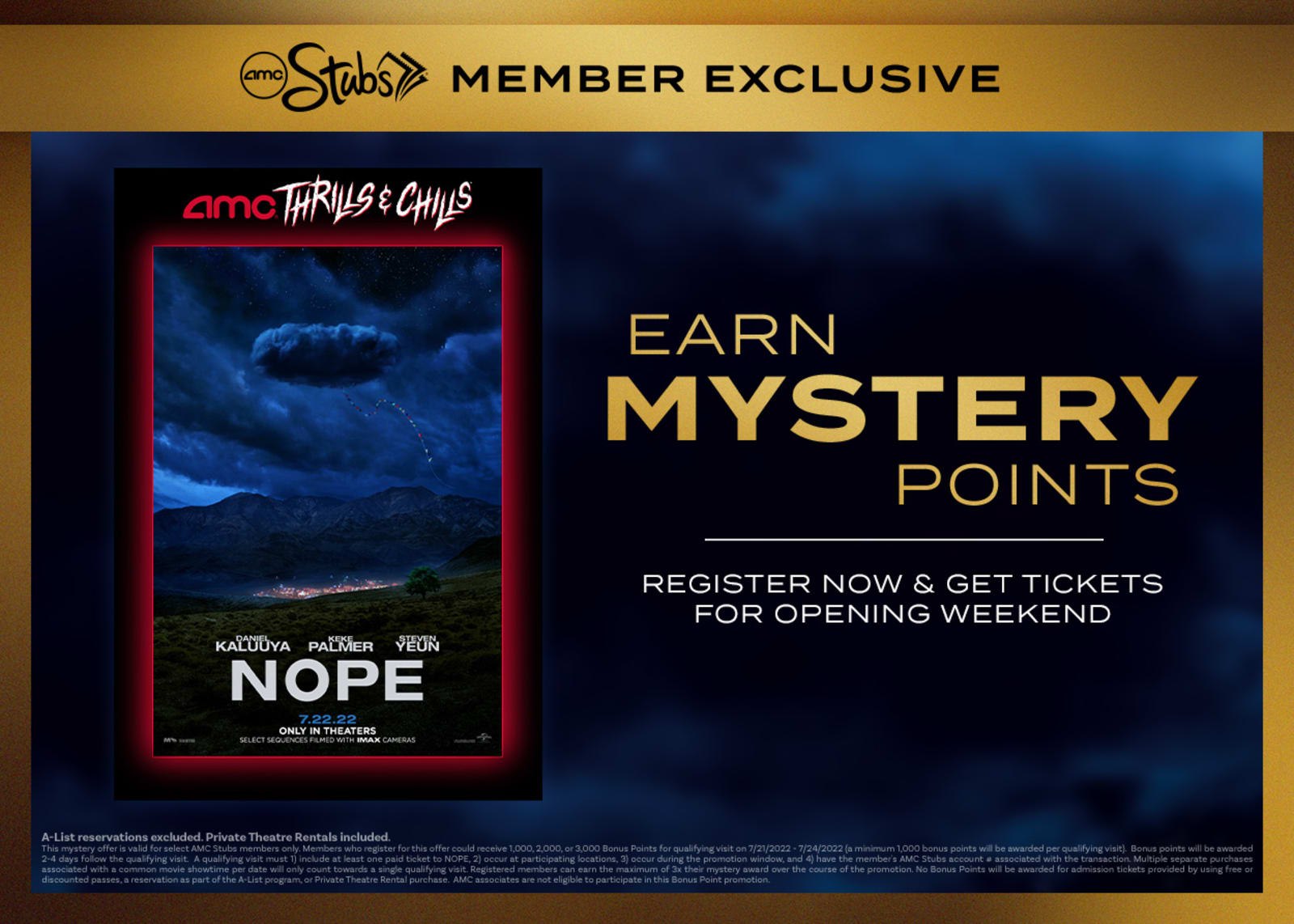 AMC Theatres: Buy Tickets for NOPE, Get Mystery Points (7/21 - 7/24 ...