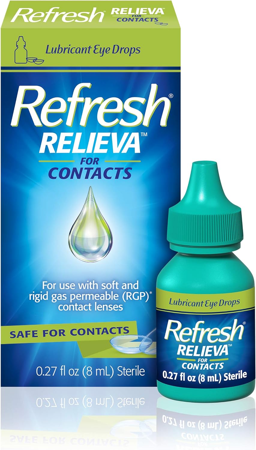 0.27oz Refresh Relieva for Contacts Lubricant Eye Drops + $5 Amazon 4 ...