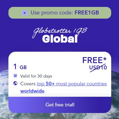 Jetpac - Free 1GB of Global Data (Virtual Travel eSim) Works in 50 ...