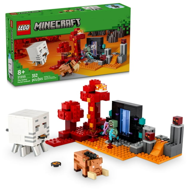 LEGO Sets Sale: Minecraft The Nether Portal Ambush Set