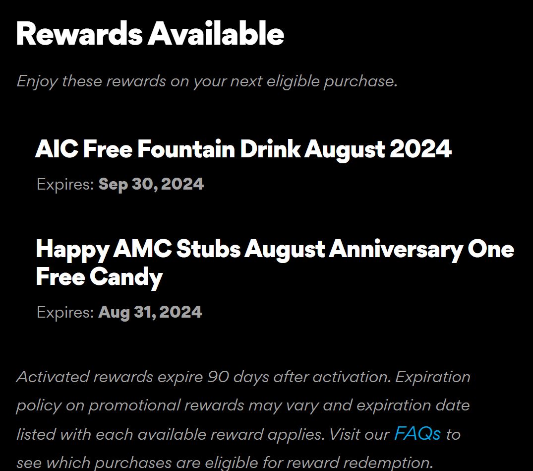 Select AMC Theatres Stubs Premiere Members: Free Candy (August ...
