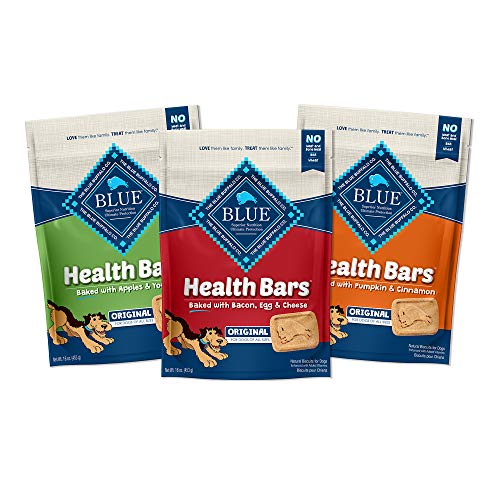 3-Pack 16-Oz Blue Buffalo Health Bars Natural Crunchy Dog Treats ...