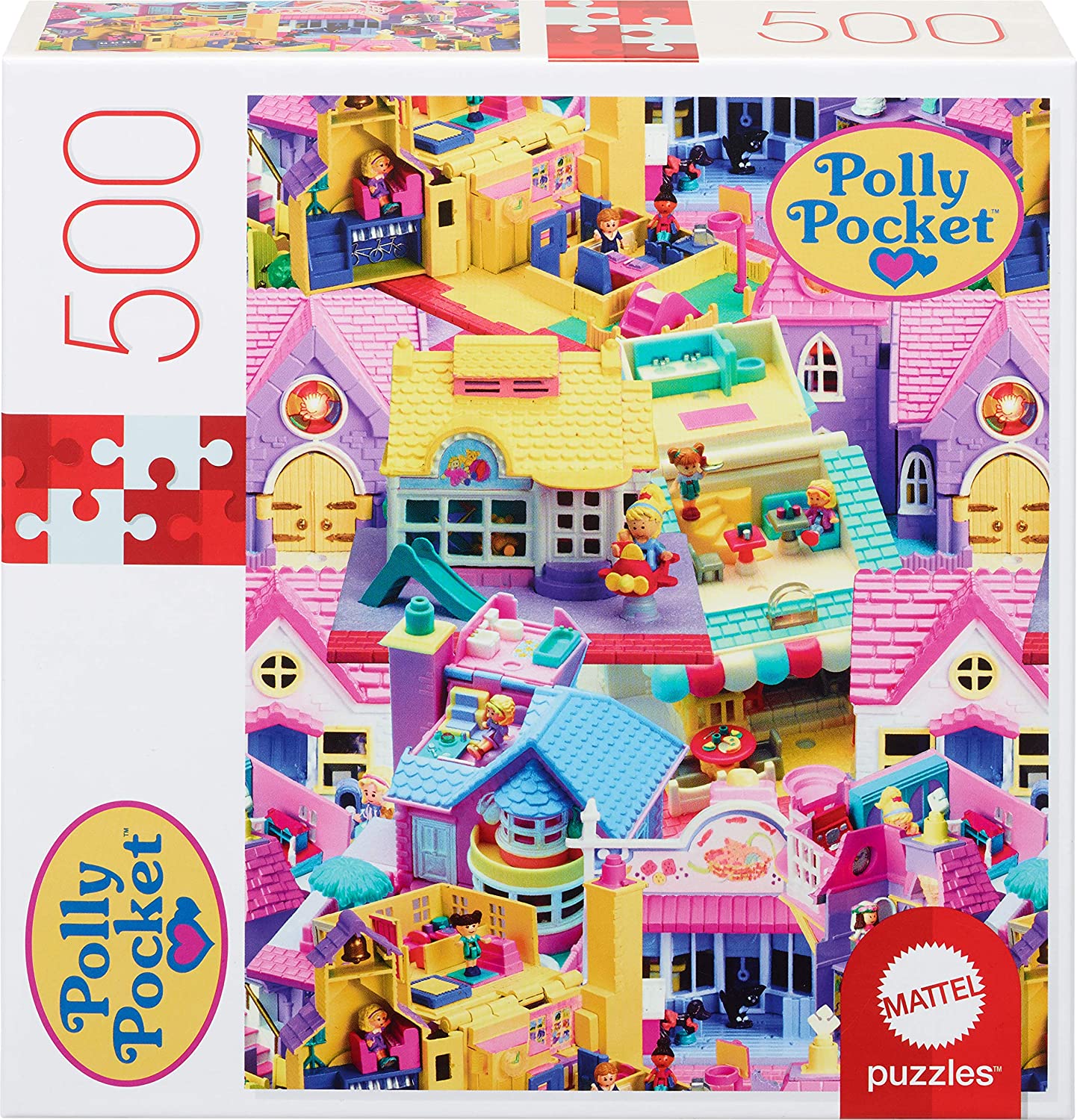 500-Piece Polly Pocket Playsets With Dolls Mattel Jigsaw Puzzle w/ Mini ...