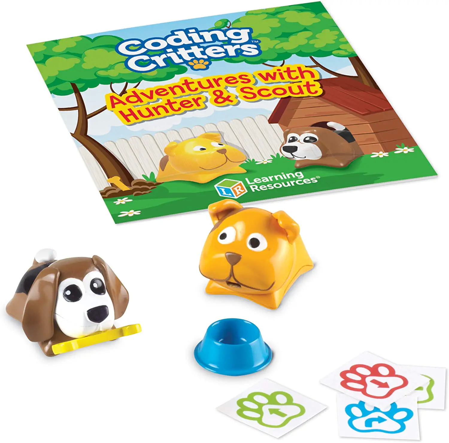5-Pc Learning Resources Coding Critters Pair-A-Pets Dogs Hunter & Scout ...