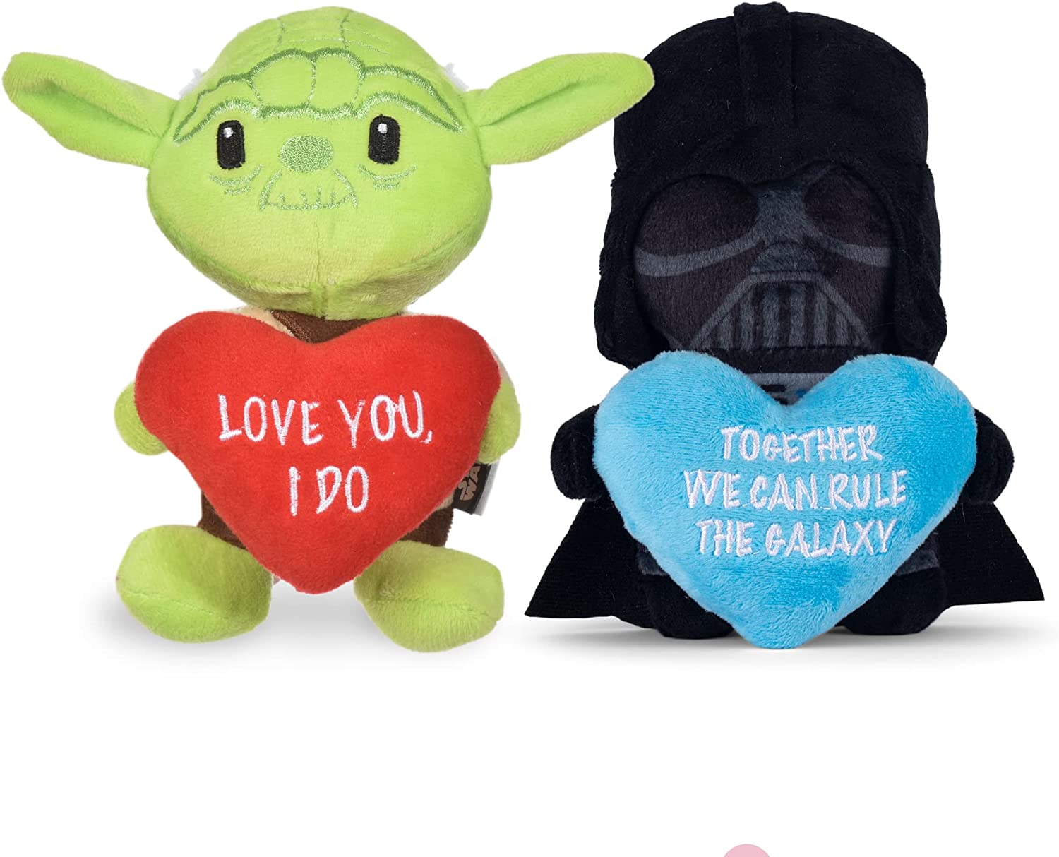 2-Piece Star Wars 6" Darth Vader & 6" Yoda Plush Squeaker Pet Toy $6.70 ...