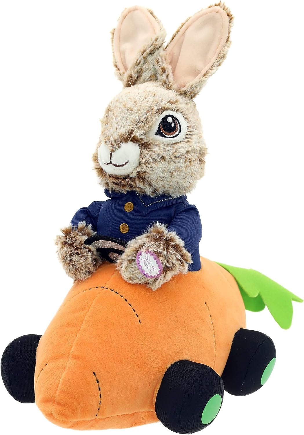 11" Animal Adventure Peter Rabbit Driving a Carrot Car Singing Animated ...