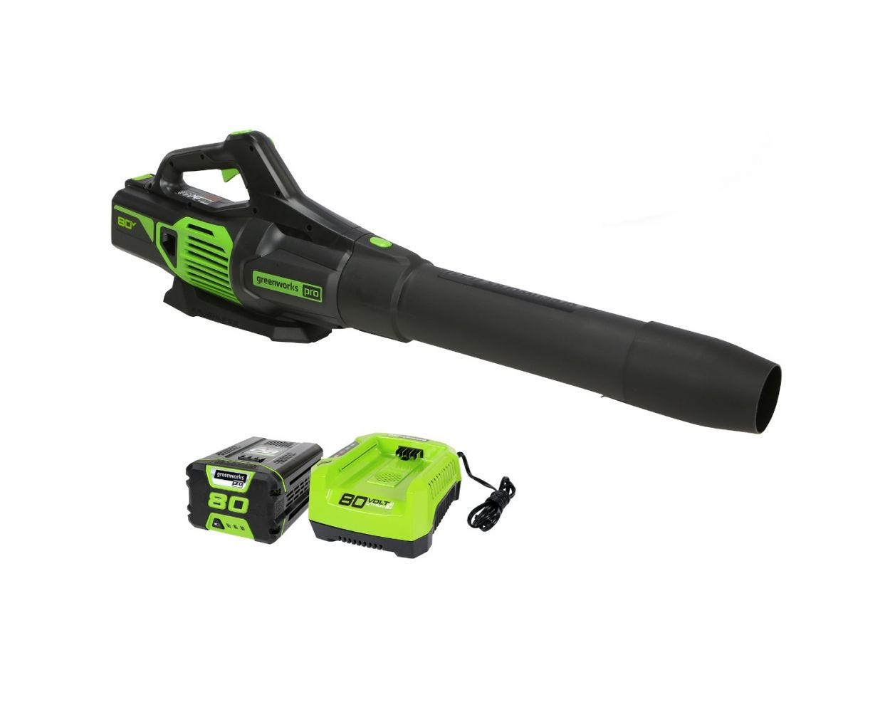 Greenworks Pro 80V Brushless Leaf Blower w/ 2.5Ah Battery & Charger