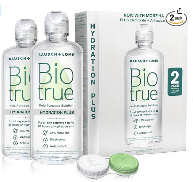2x- 2-Pack 10-Oz (40oz total) Bausch + Lomb BioTrue Hydration Plus ... 2x- 2-Pack 10-Oz (40oz total) Bausch + Lomb BioTrue Hydration Plus ...