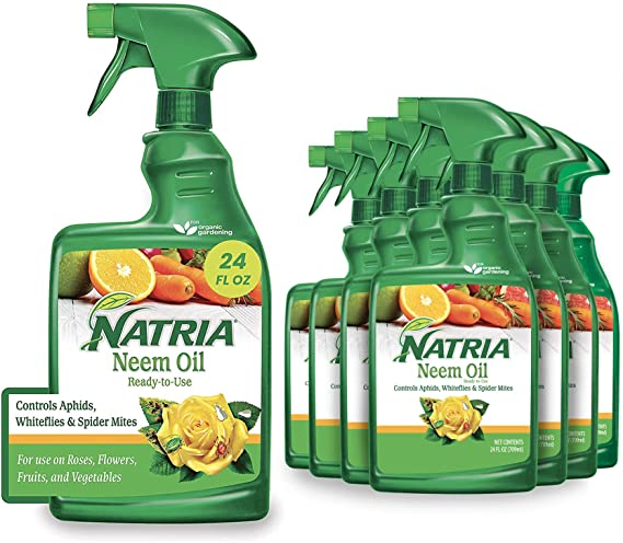 8-Pack 24-Oz Natria Organic Neem Oil Plant Pest Control Spray $20.11 ...