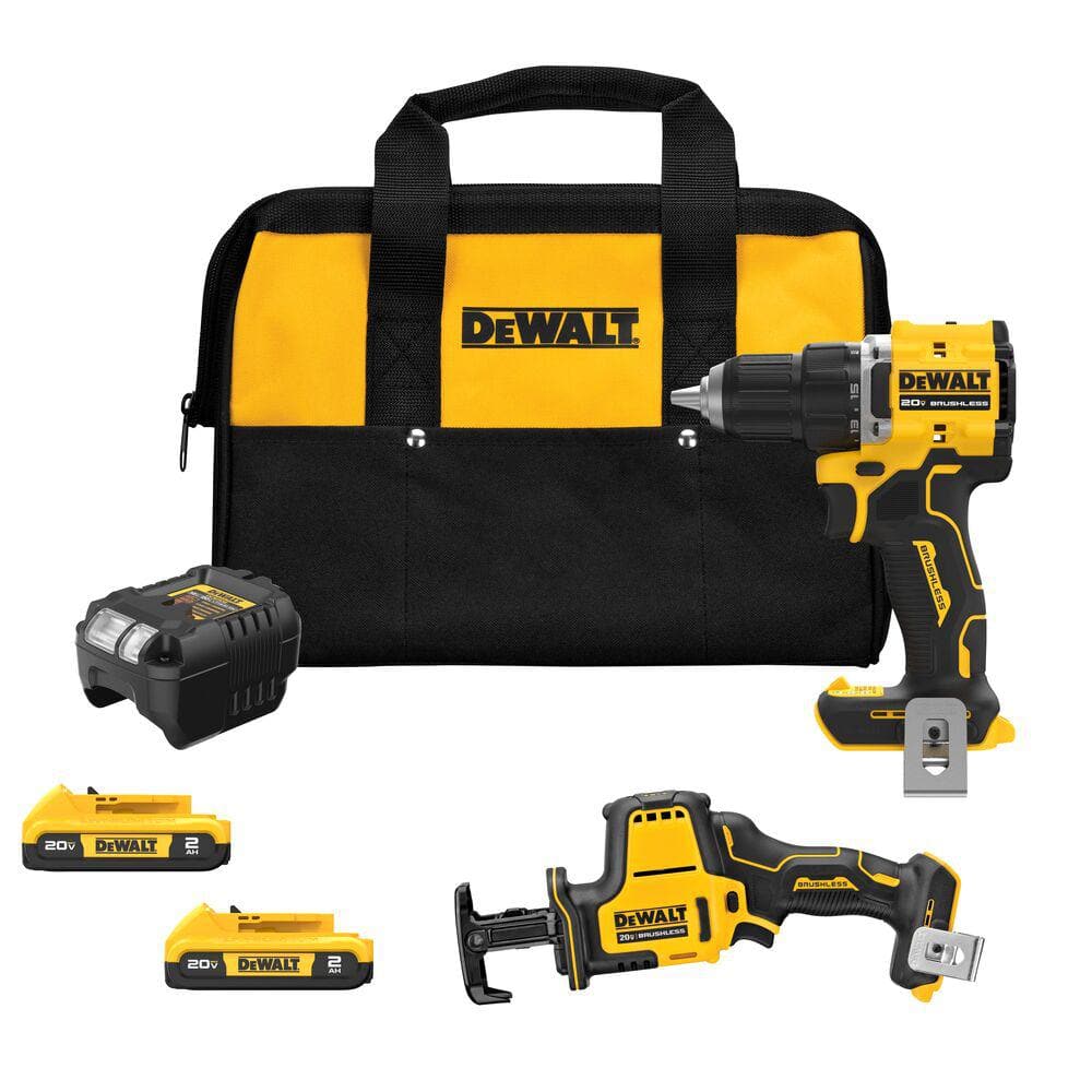 YMMV DeWalt ATOMIC 20V MAX Cordless 2-Tool Combo Kit w/ 2-Batteries ...