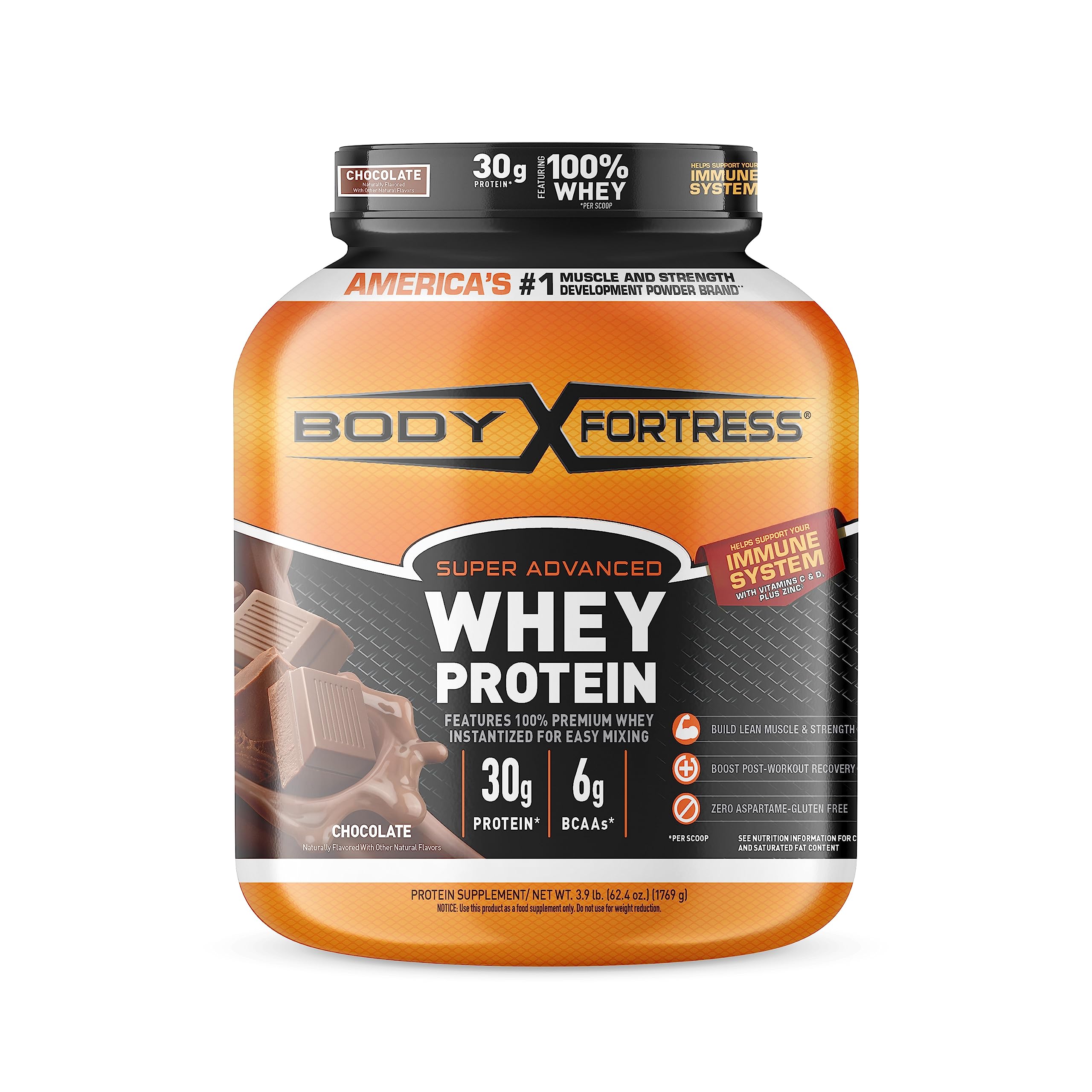 3.9-Lb Body Fortress Super Advanced Whey Protein Powder (Chocolate) $31 ...