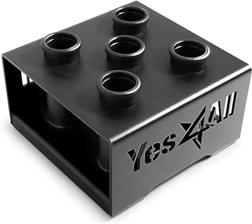 Yes4All Barbell Holder 5 Bars Vertical Storage Rack for 2" Olympic Bars ...