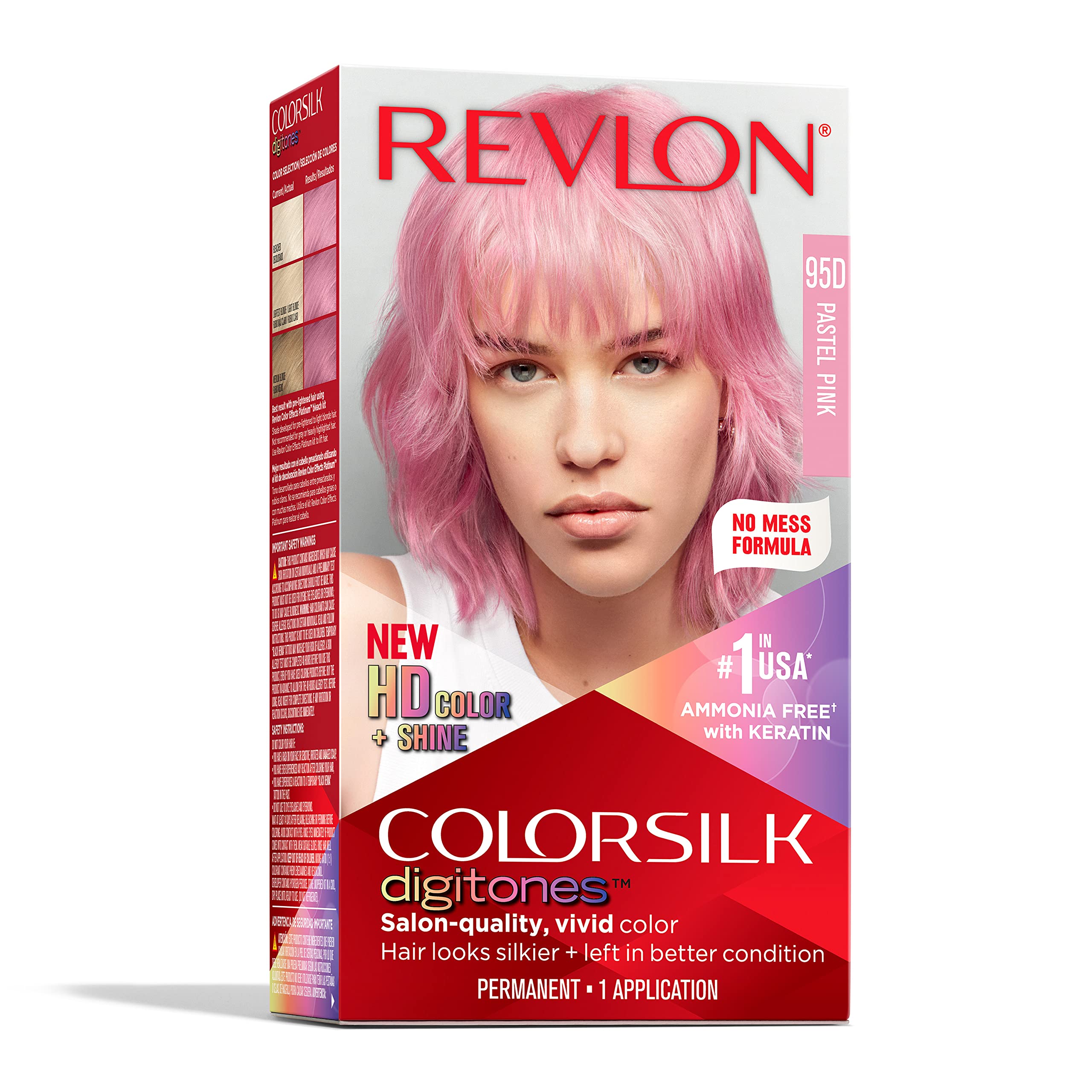 Revlon Permanent Hair Color ColorSilk Digitones w/ Keratin (Various ...