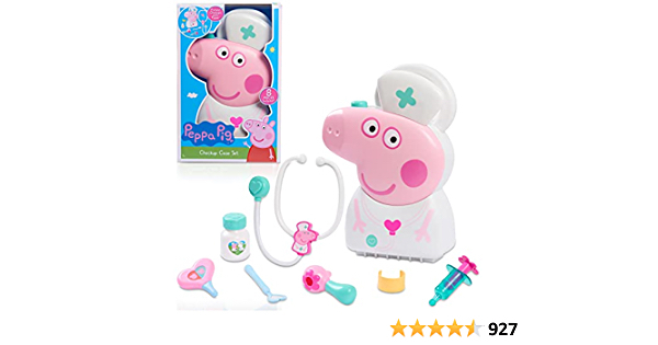 45% Off Peppa Pig Checkup Case Set with Carry Handle, 8-Piece Doctor ...