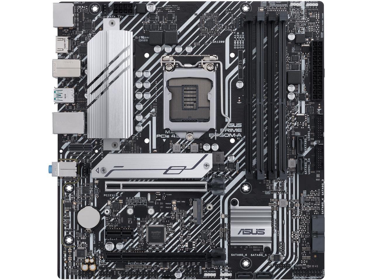 ASUS PRIME B560M-A B560 LGA1200 mATX Motherboard @Newegg (MSI MAG B560M ...