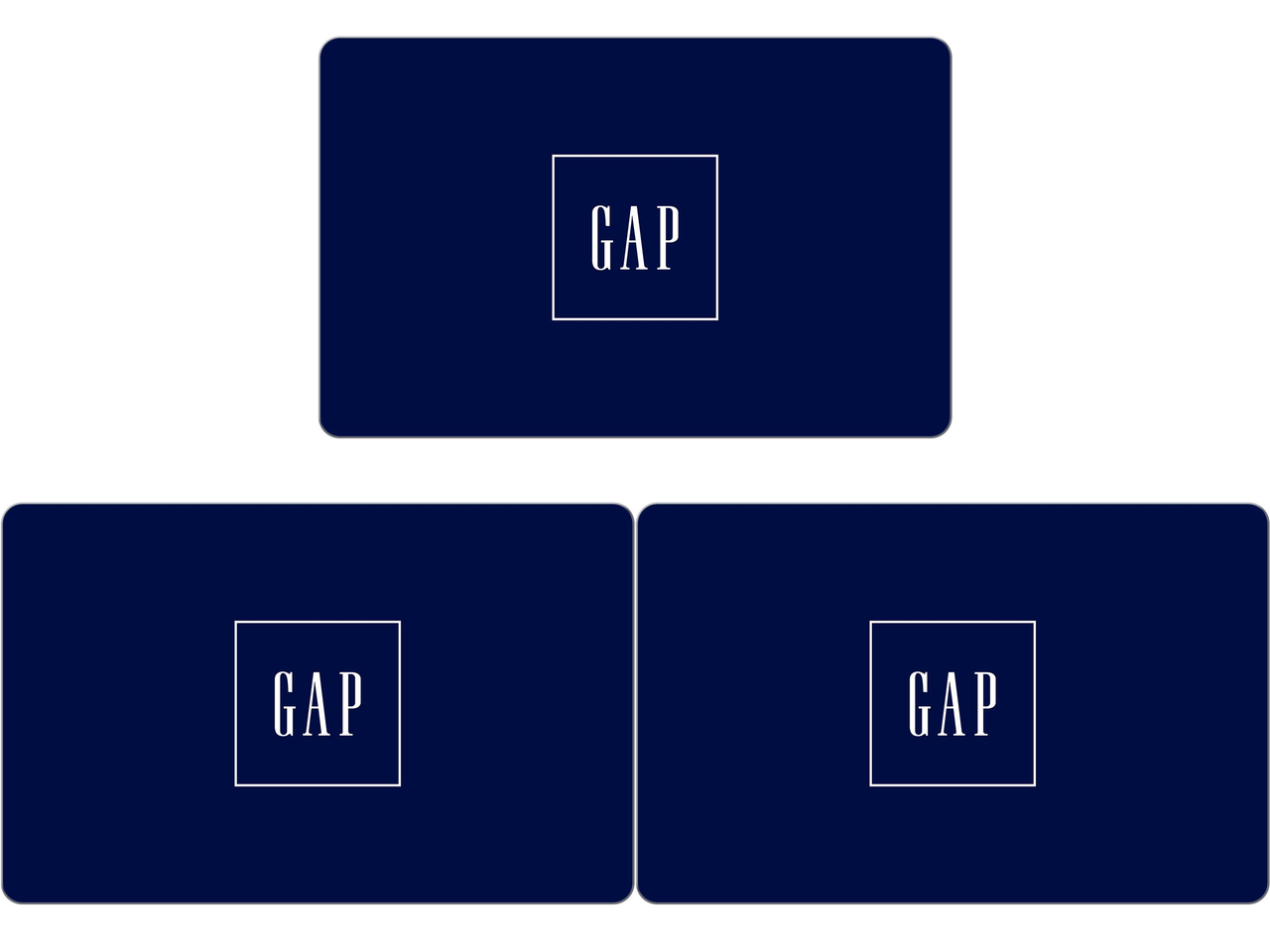 GAP $50 Gift Card 3-pk/ $115