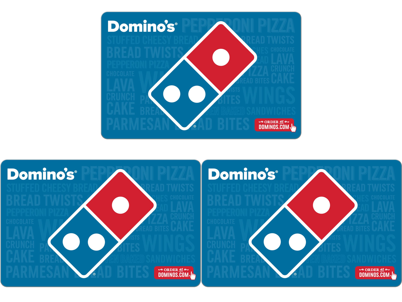 3 x $25 Domino's Gift Card (Email Delivery) + (3X $5 promo cards) $70.88