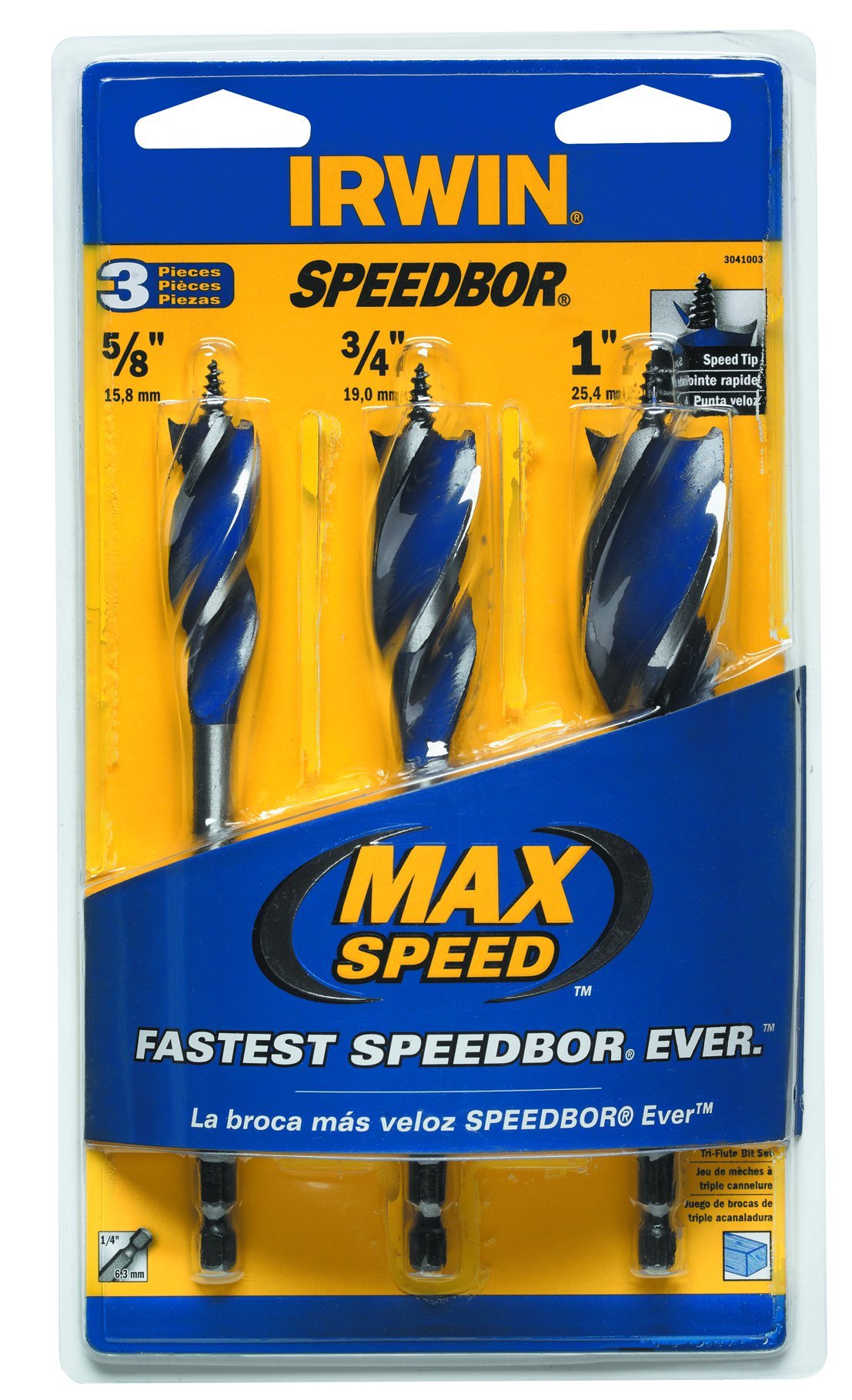 IRWIN Drill Bit Set for Wood, 3-Piece 9.98 @ amazon