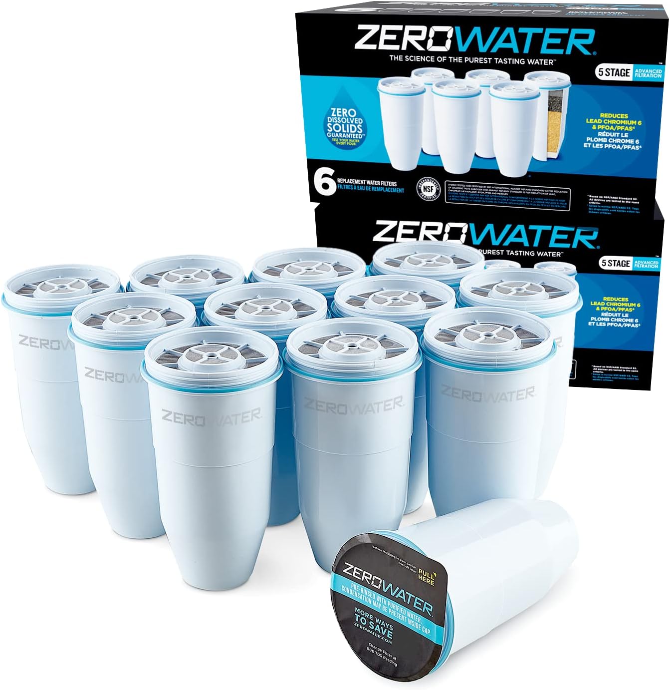ZeroWater Official Replacement Filter - 5-Stage Filter Replacement 0 ...