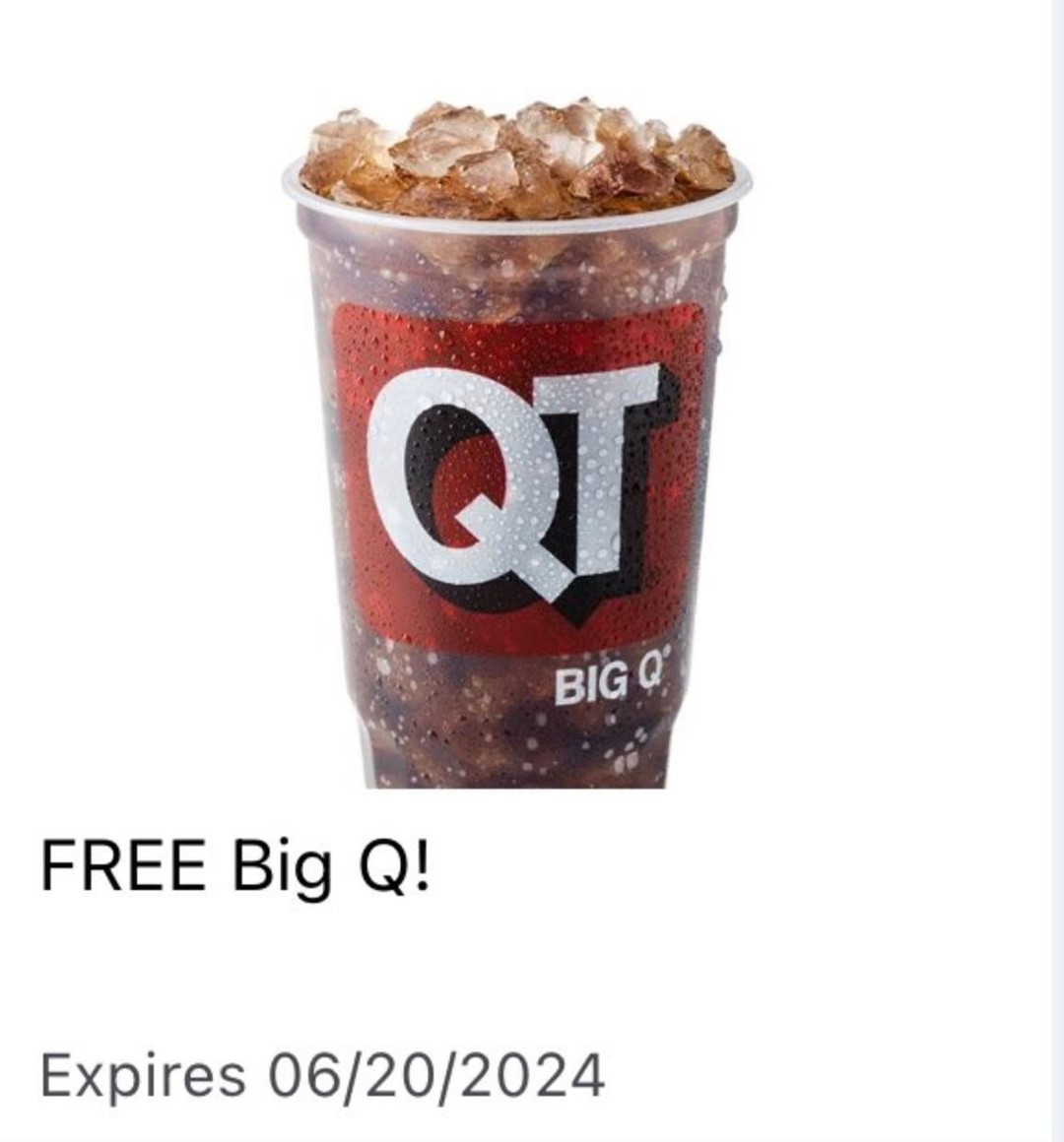 Free Big Q Fountain Soda @ Quik Trip (in app)
