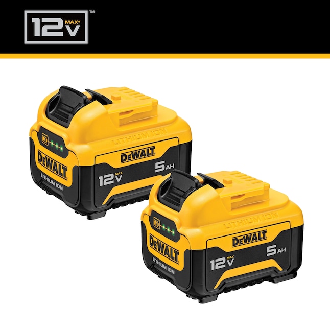 Select Lowe's Stores: DeWALT 2-Pack 12V 5Ah Lithium-ion Battery Kit