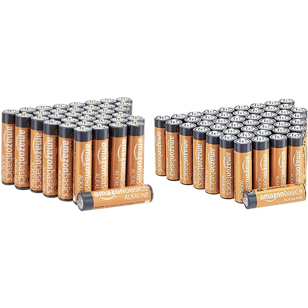 AmazonBasics Alkaline Battery Combo Pack: 48-Count AA + 36-Count AAA ... AmazonBasics Alkaline Battery Combo Pack: 48-Count AA + 36-Count AAA ...