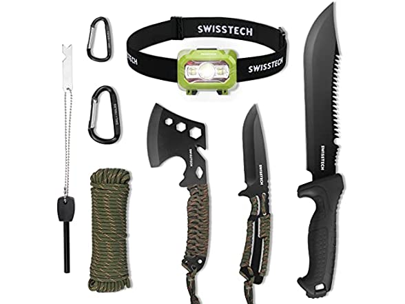 8-Pc Swiss+Tech Camping Tool Set $29 + Free Shipping w/ Prime