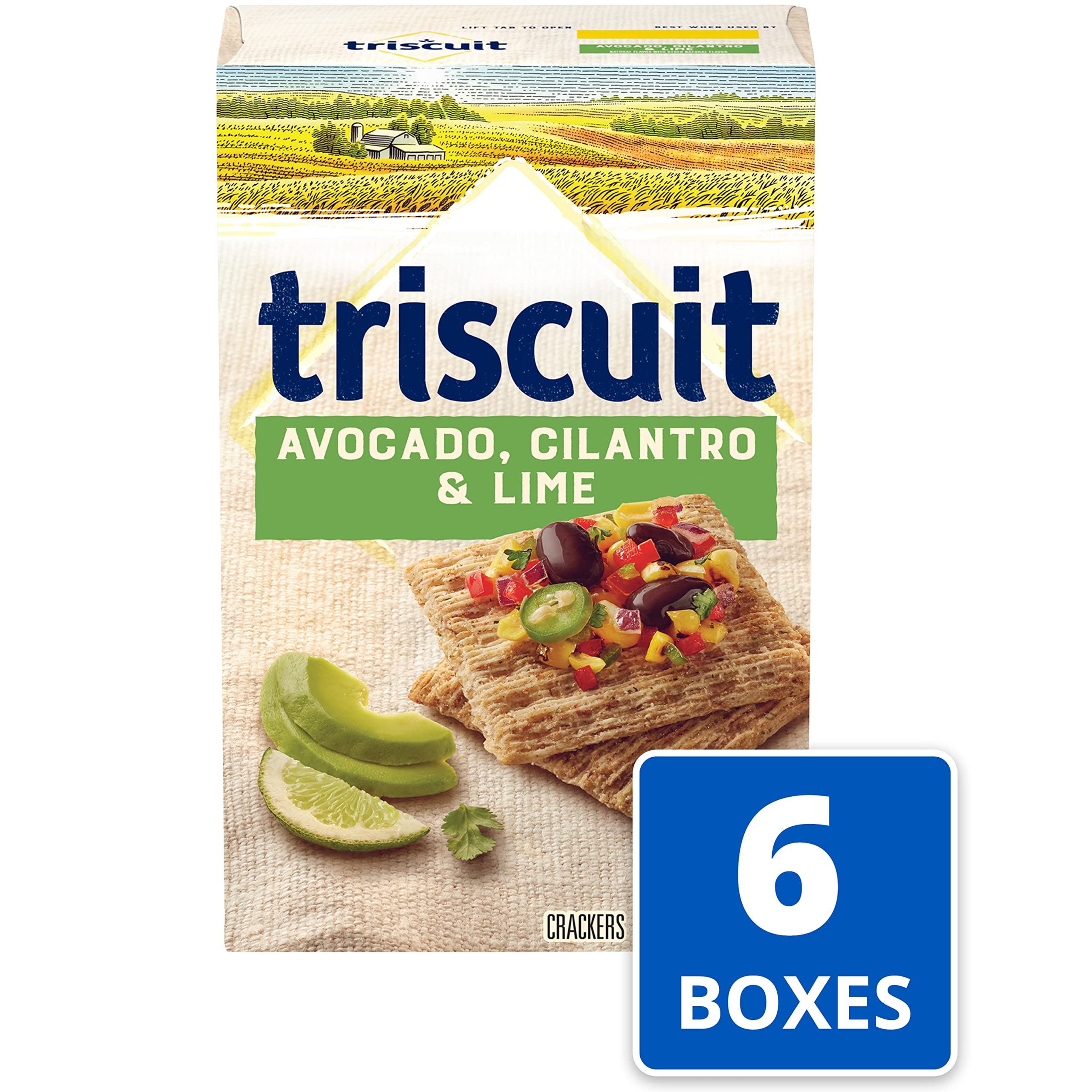 6-Pack 8.5-Oz Triscuit Non-GMO Whole Grain Crackers (Avocado, Cilantro ...