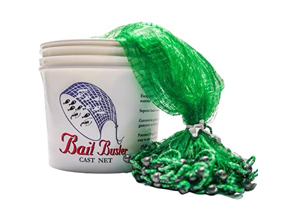 6' Radius 3/8" Sq Mesh Bait Buster Bait Cast Net $54 + Free Shipping w ...