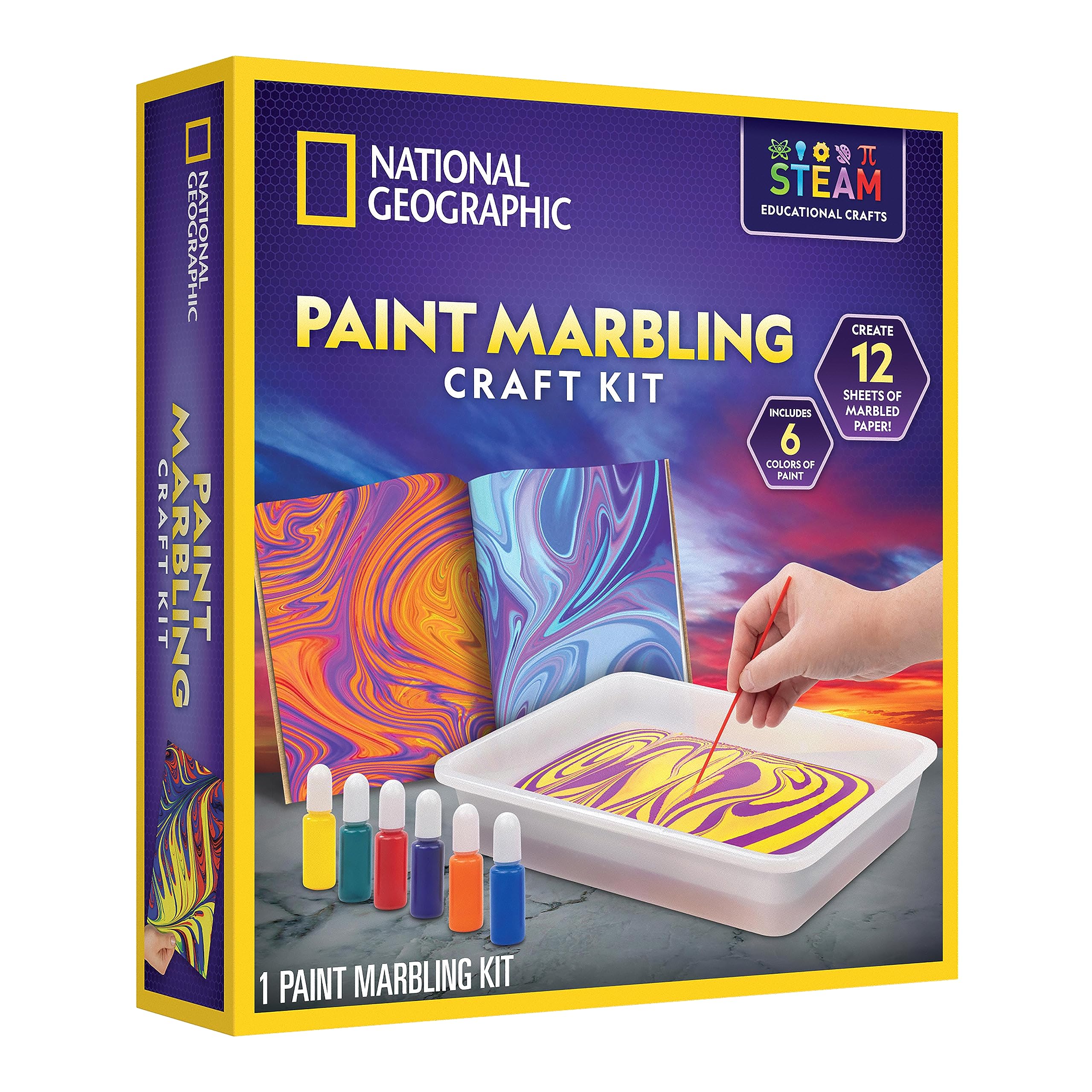 National Geographic Paint Marbling Arts & Crafts Kit $11.89 + Free ...