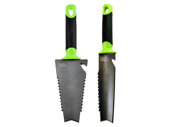 2-Piece Radius Garden Root Slayer Trowel and Soil Knife Set (Green or Blue)