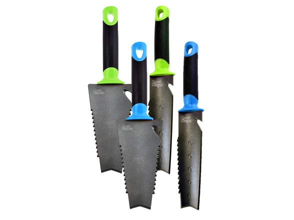 2-Piece Radius Garden Root Slayer Trowel and Soil Knife Set (Green or ...