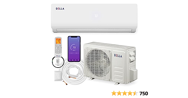 Della 9,000 btu mini split 19 SEER 230V $422.47 before taxes after 35% ...