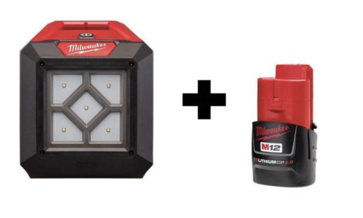 Milwaukee M12 12-Volt Lithium-Ion Cordless 1000-Lumen Rover LED Compact ...