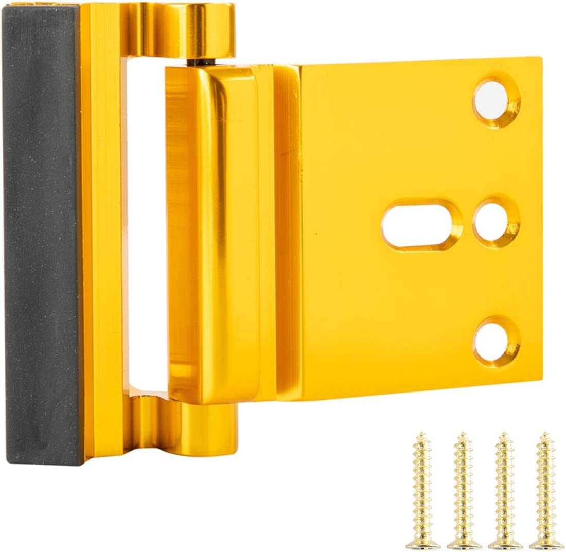 Amazon Basics Home Security Door Reinforcement Lock (Polished Brass) $5.65
