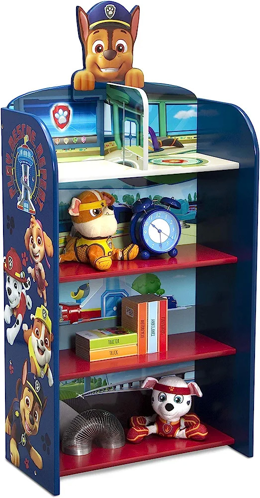 Delta Children Wooden Playhouse 4-Shelf Bookcase -Greenguard Gold ...