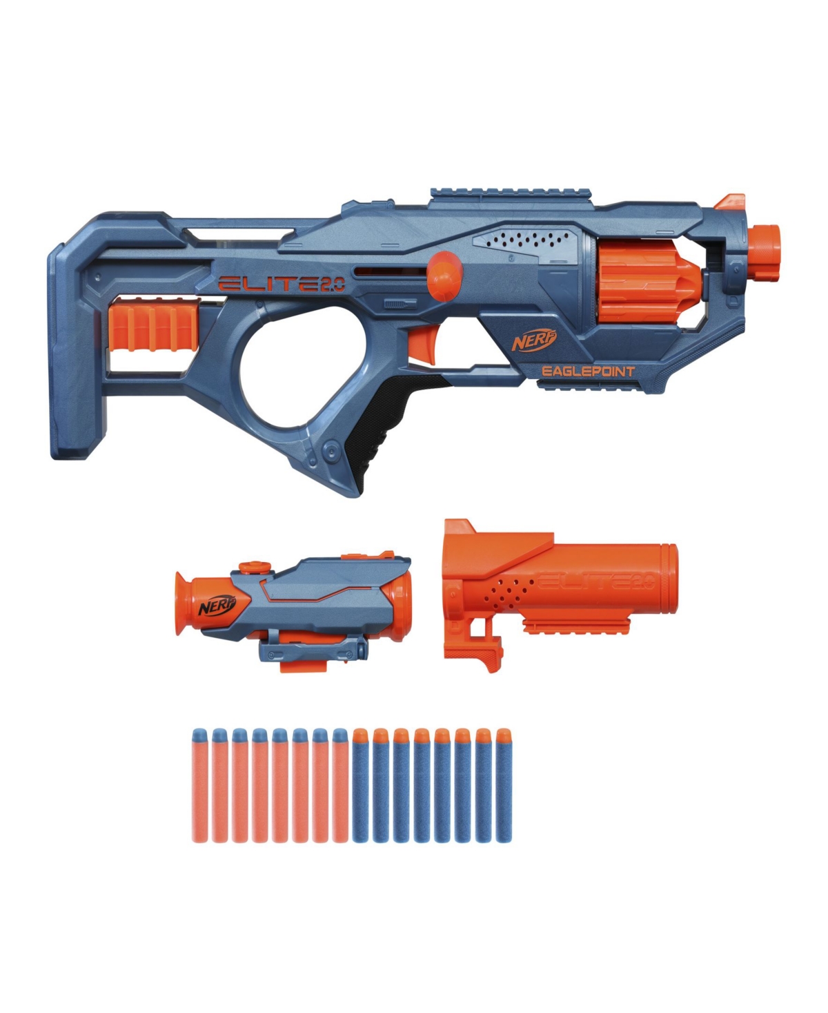 Nerf Elite 2.0 Eaglepoint RD-8 blaster, with Detachable Scope: $9.99