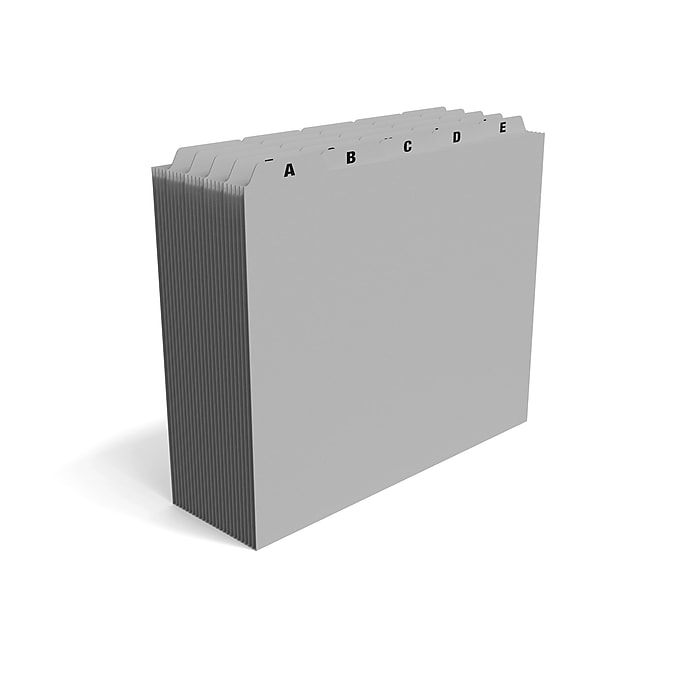 Staples A Z Index File Guide 1 5 Cut Letter Size Light Gray 25 Set
