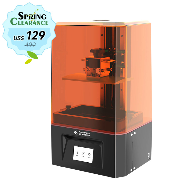Flashforge Foto 8.9 4K Mono LCD Resin 3D Printer (Orange)