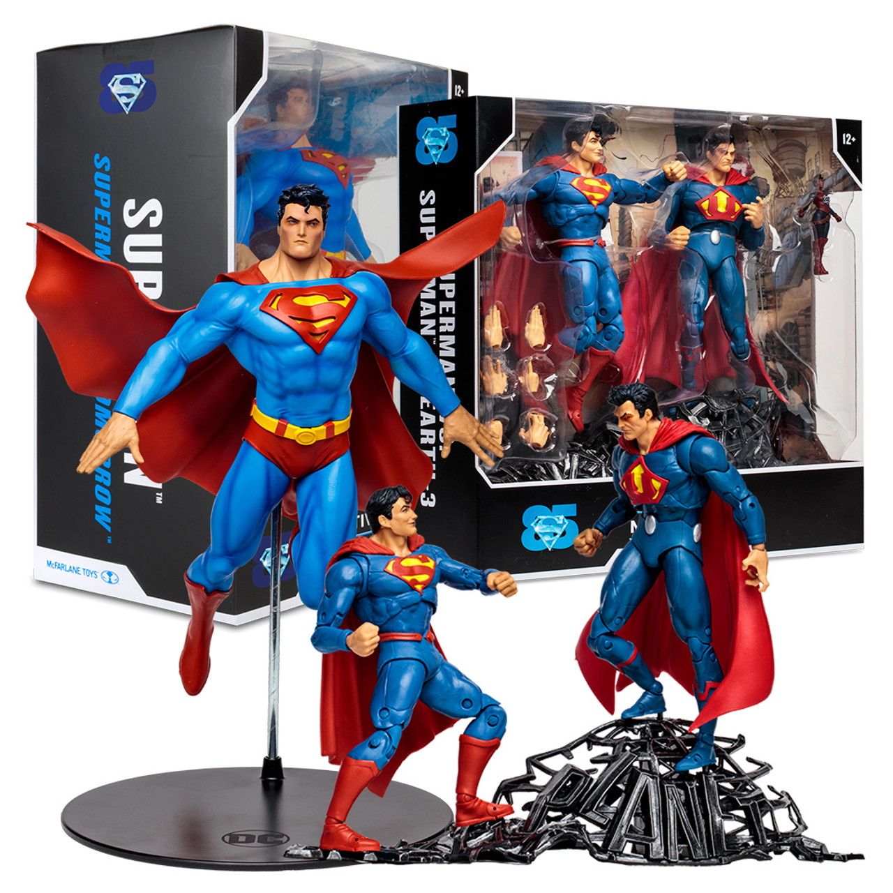 McFarlane Toys: 12'' Superman for Tomorrow Statue & 2-Pack 7'' Superman ...