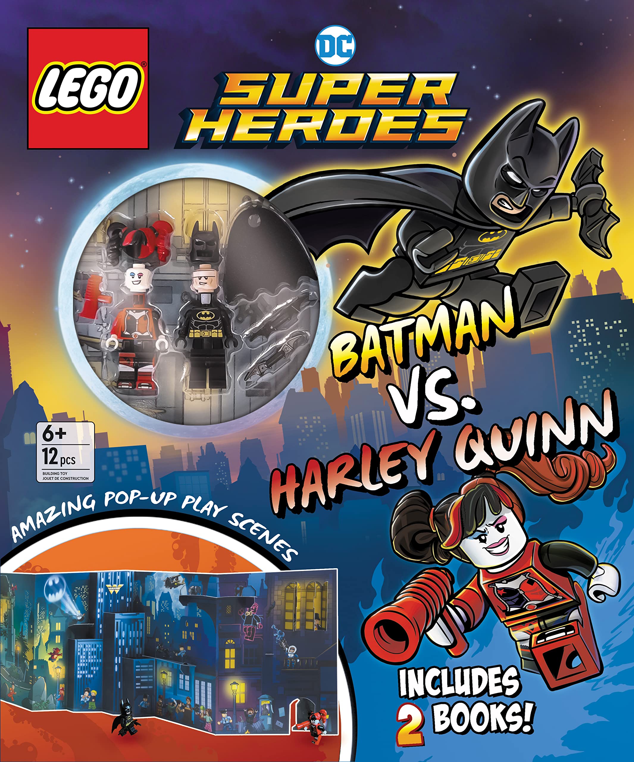 Lego DC Super Heroes Batman vs Harley Quinn: Activity Book w/ 2 Minifigures
