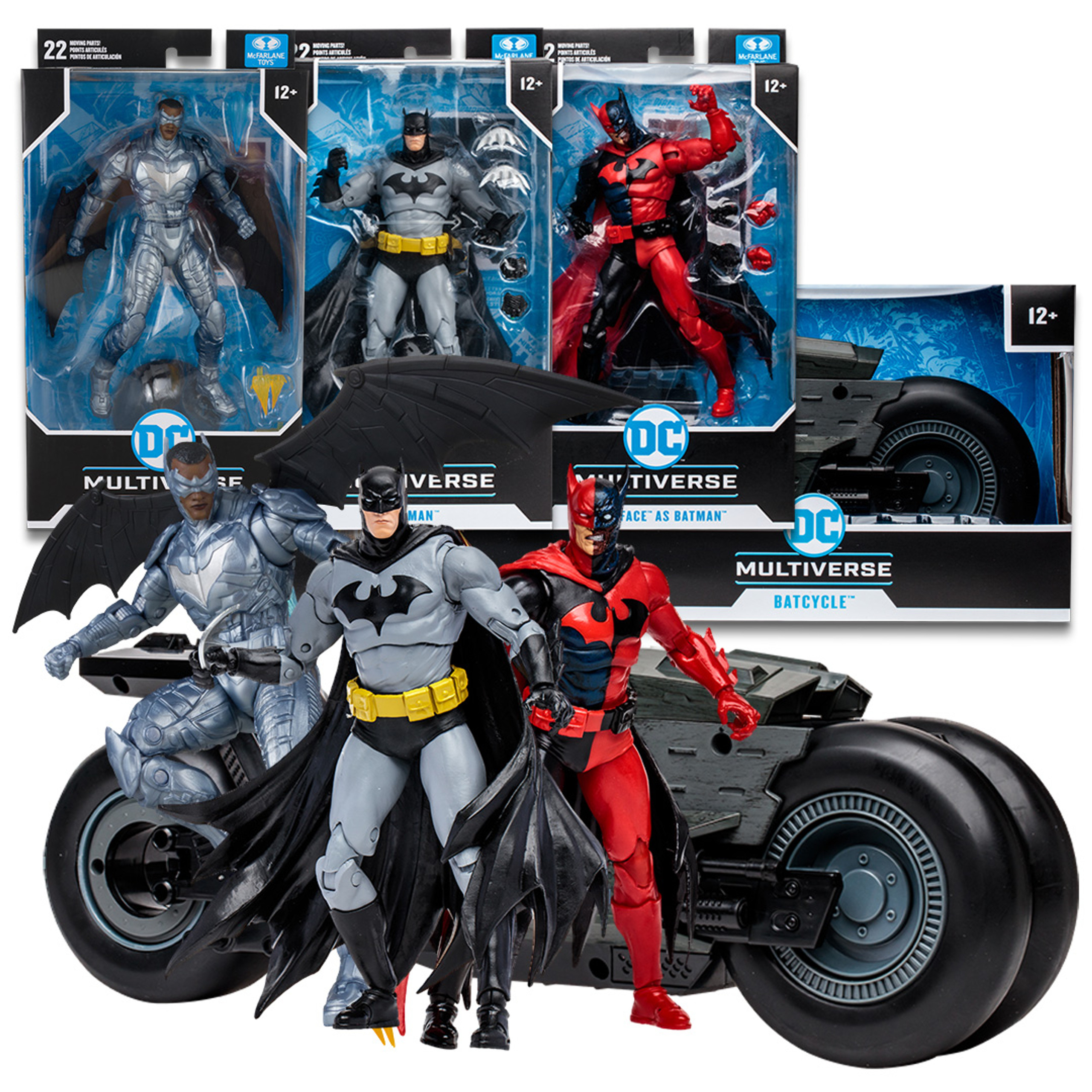 4-Item Batman Action Figure Bundle: 7" Batman (Batman Hush), Batwing ...