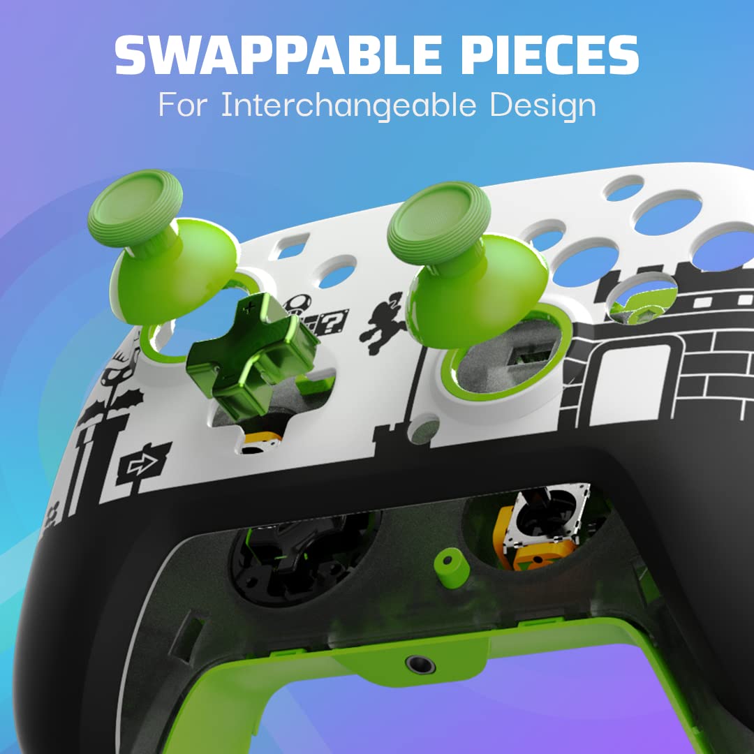 PDP REMATCH Enhanced Wired Nintendo Switch Pro Controller, Switch Lite ...