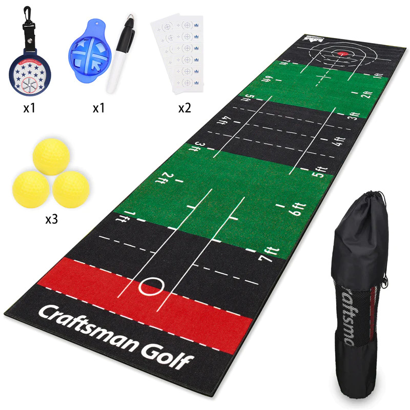 2.5 X 10 Ft Golf Putting Green Mats Indoor Outdoor Golf Exercise Set ...