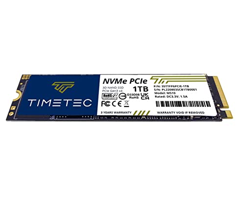 1TB Timetec PCIe 3.0 NVMe 3D NAND M.2 Internal Solid State Drive $49 + Free Shipping