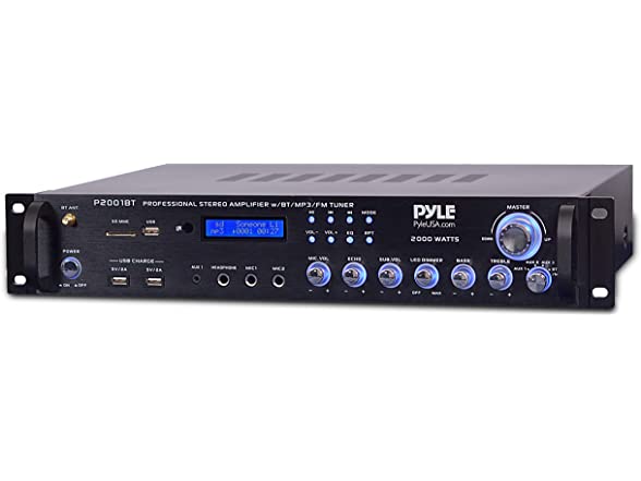 2000W Pyle Multi-Channel Bluetooth Preamplifier Receiver $60 + Free ...