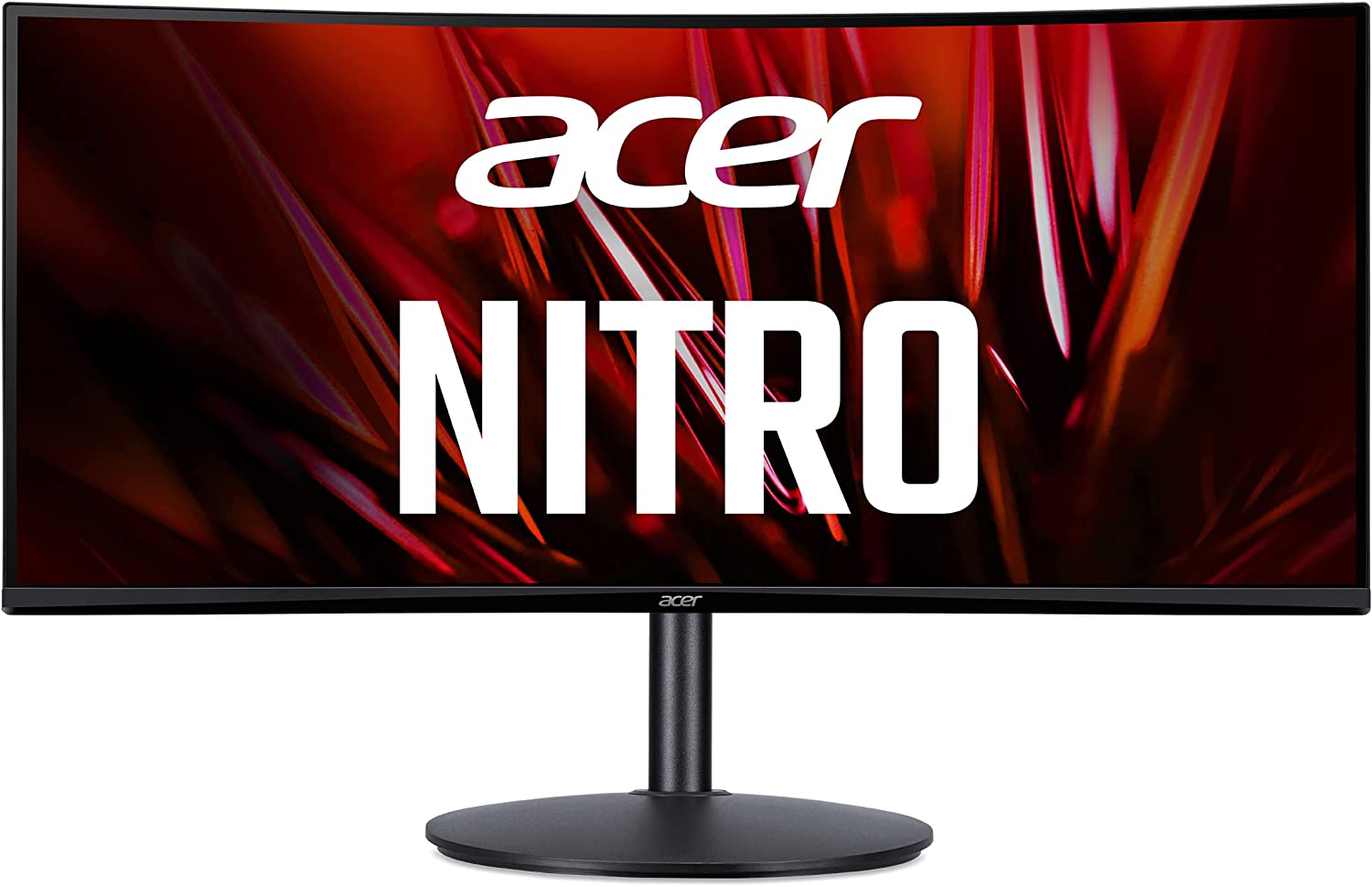 34 Acer Nitro 3440x1440 165Hz 1ms Ultra Wide Curved Gaming Monitor