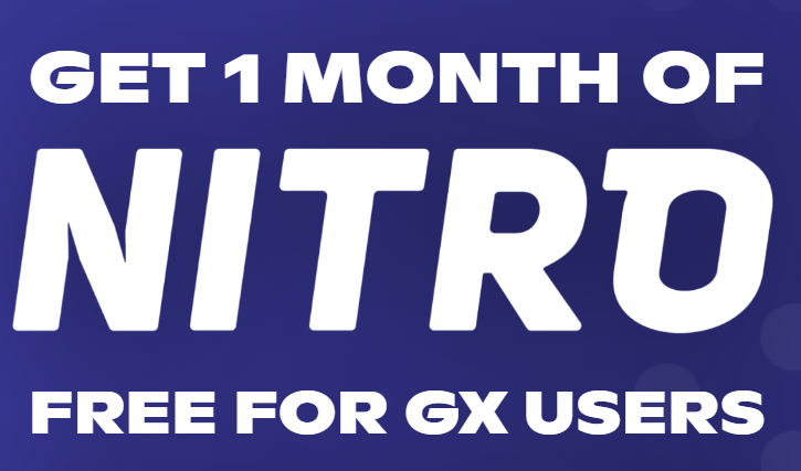 1-Month Discord Nitro for Free after Installing OperaGX Browser